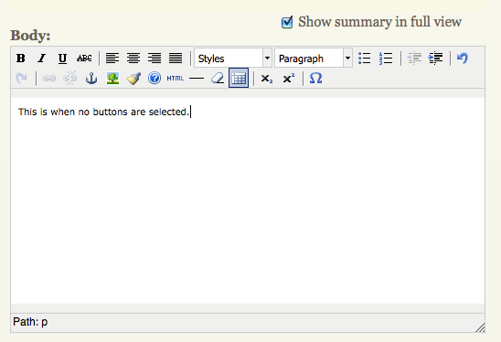"View HTML Source" button disappears in TinyMCE [#648748] | Drupal.org
